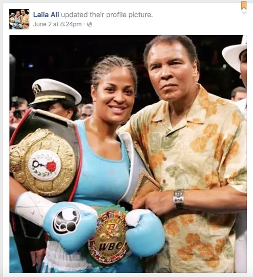 Dem Laila Ali säi Muhammad Ali Tribute Éieren hir onheemlech Bezéiung 18675_2