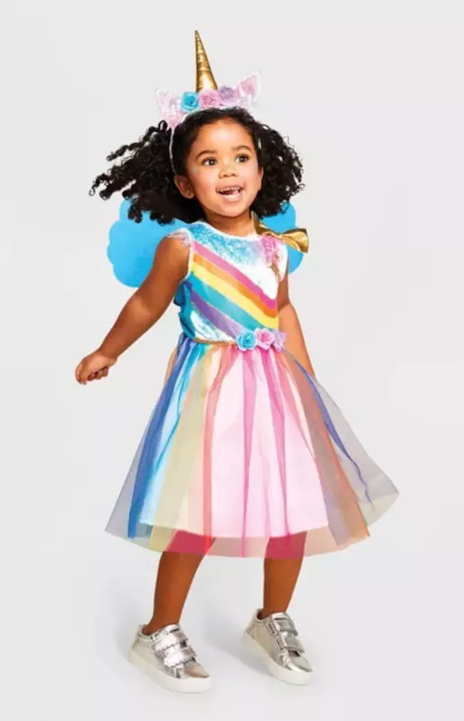 Toddler Rainbow Unicorn Halloween Costume