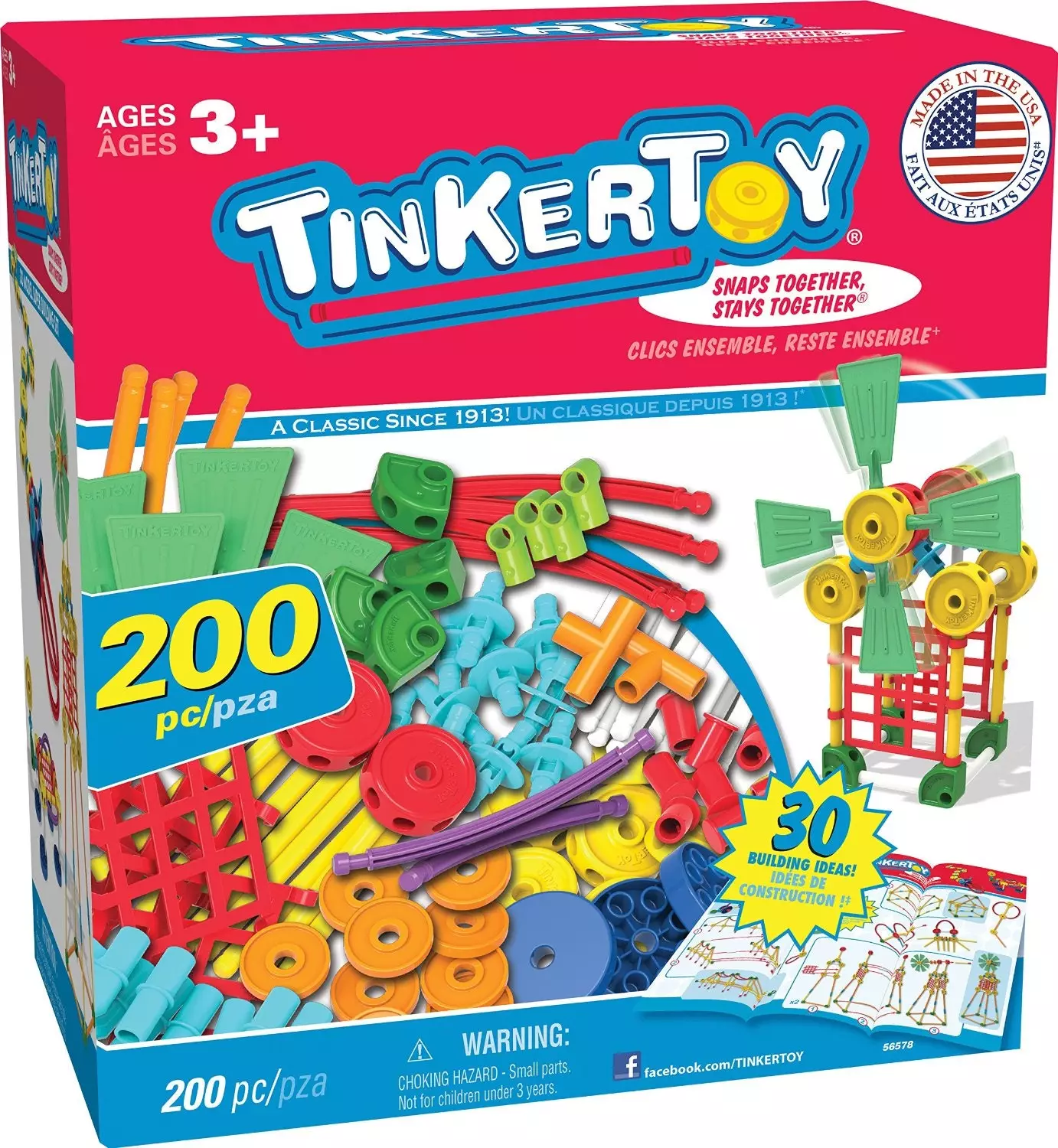 TINKERTOY 30 మోడల్ సూపర్ బిల్డింగ్ సెట్