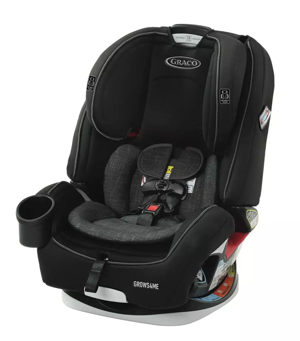 Asiento de automóvil orientado hacia atrás: Graco Grows4Me 4 en 1 Car Seat