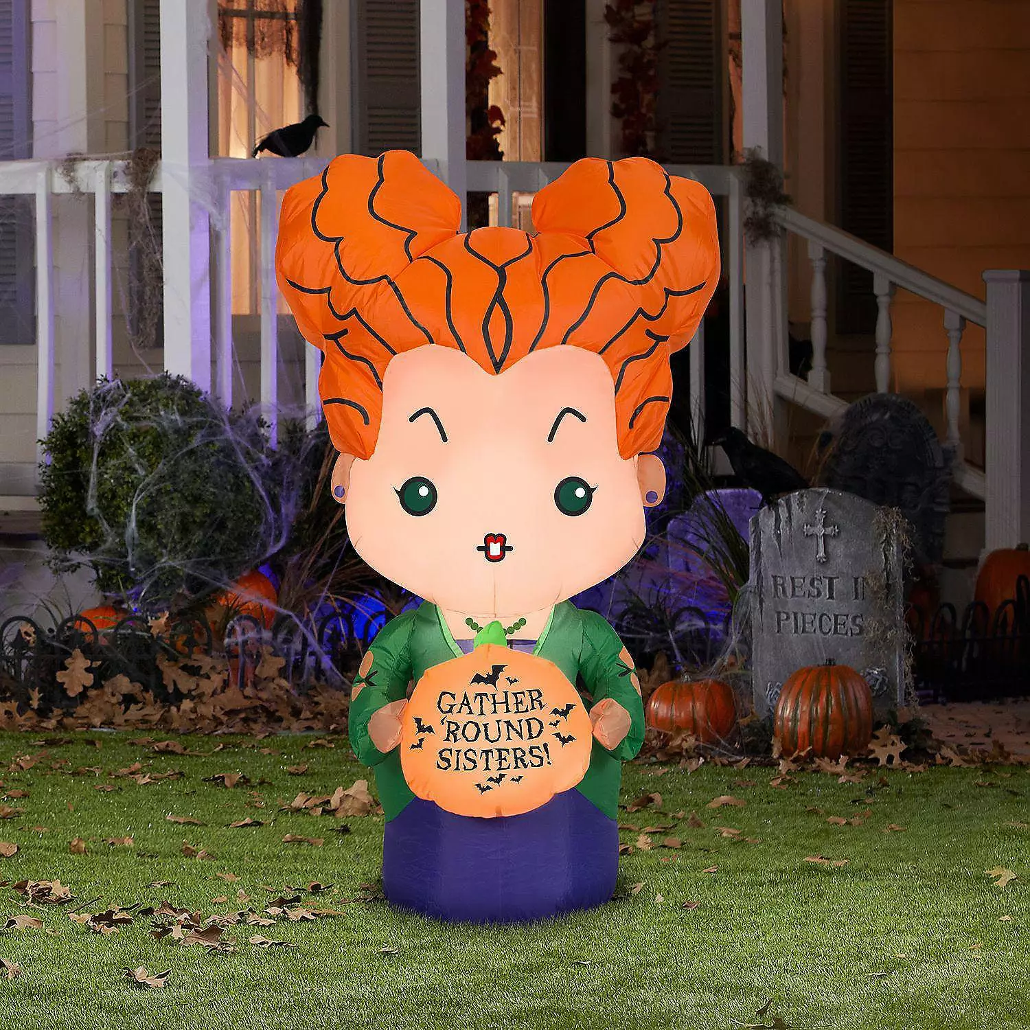 Gemmy Airblown 3.5-Ft Dherer la buufin karo: Winifred From Hocus Pocus