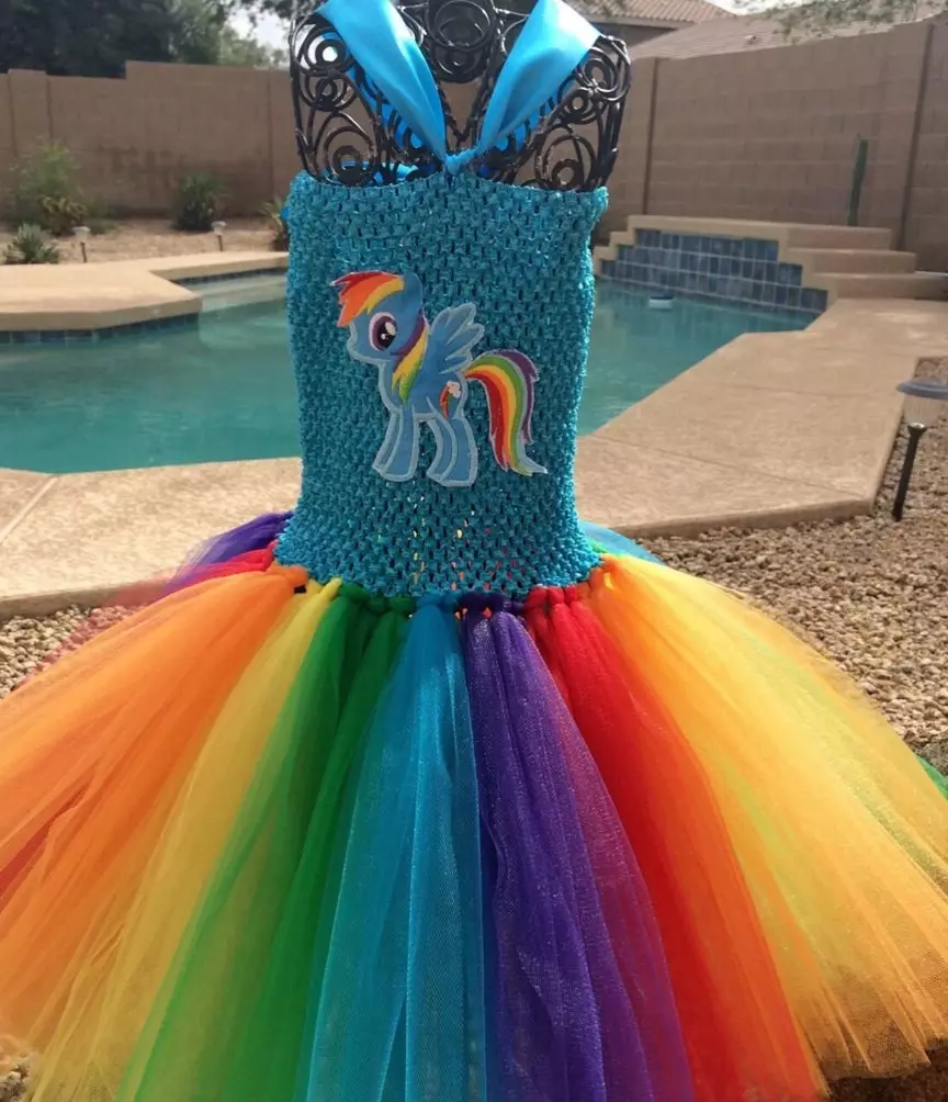 Rainbow Dash Inspired Dress Tutu