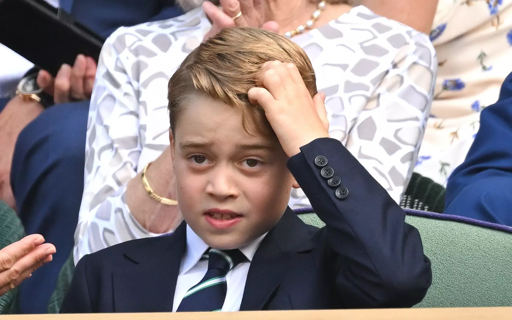 Picha 18 za Kupendeza na Kusisimua za Mihemko Nyingi za Prince George Wakati wa Mchezo Wake wa Kwanza wa Wimbledon