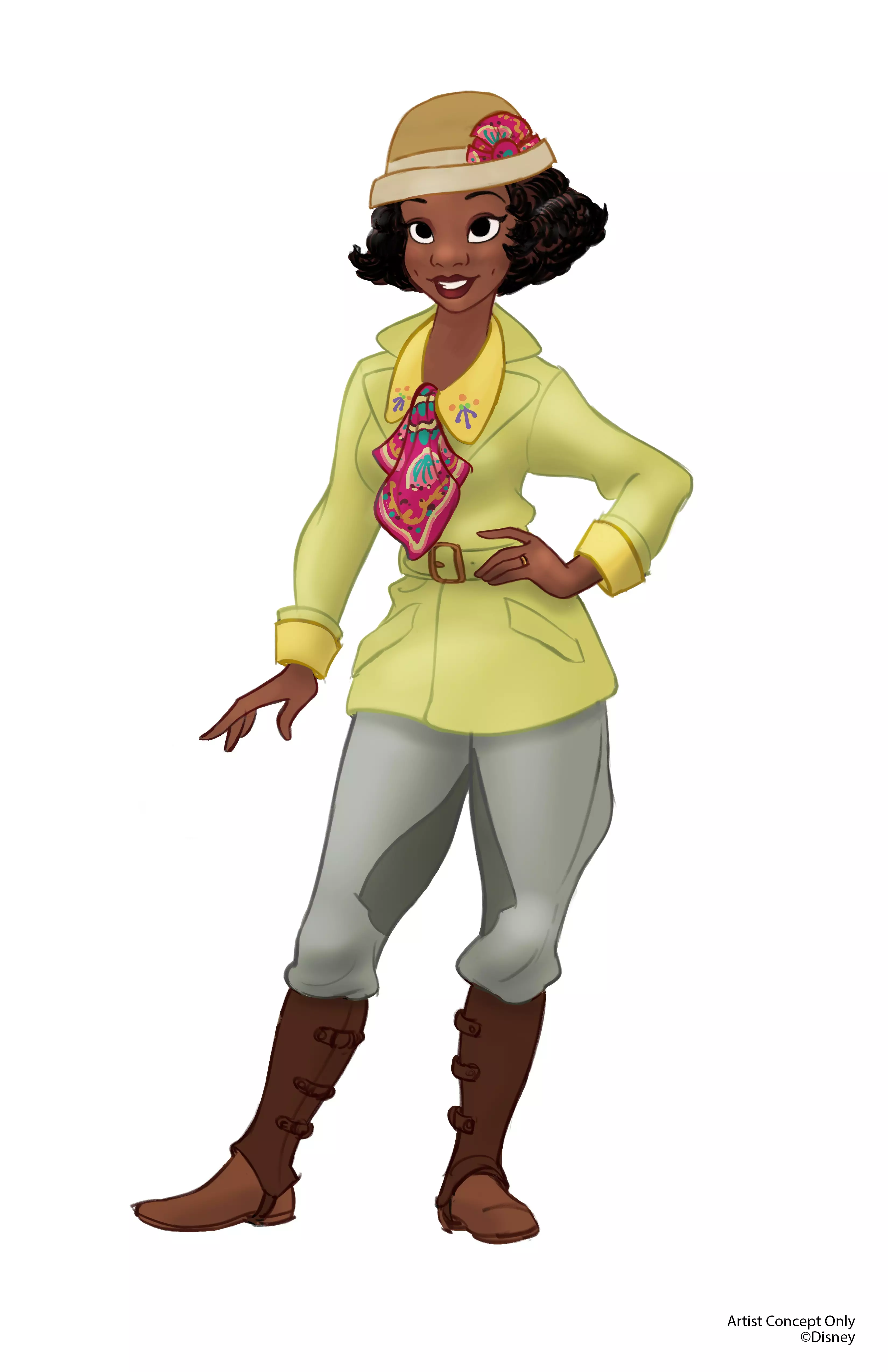 Disney Parks seit dat prinses Tiana's look foar Tiana's Bayou Adventure attraksje is ynspireare troch de 20 ...