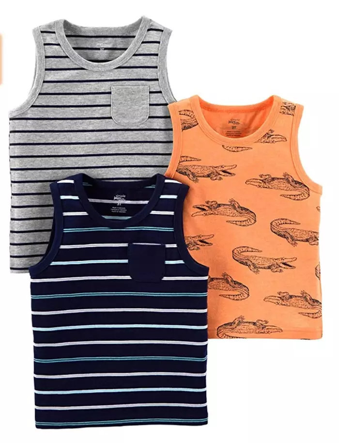 Joys Syml gan Carter's Boys' Toddler 3-Pack Tank Tops