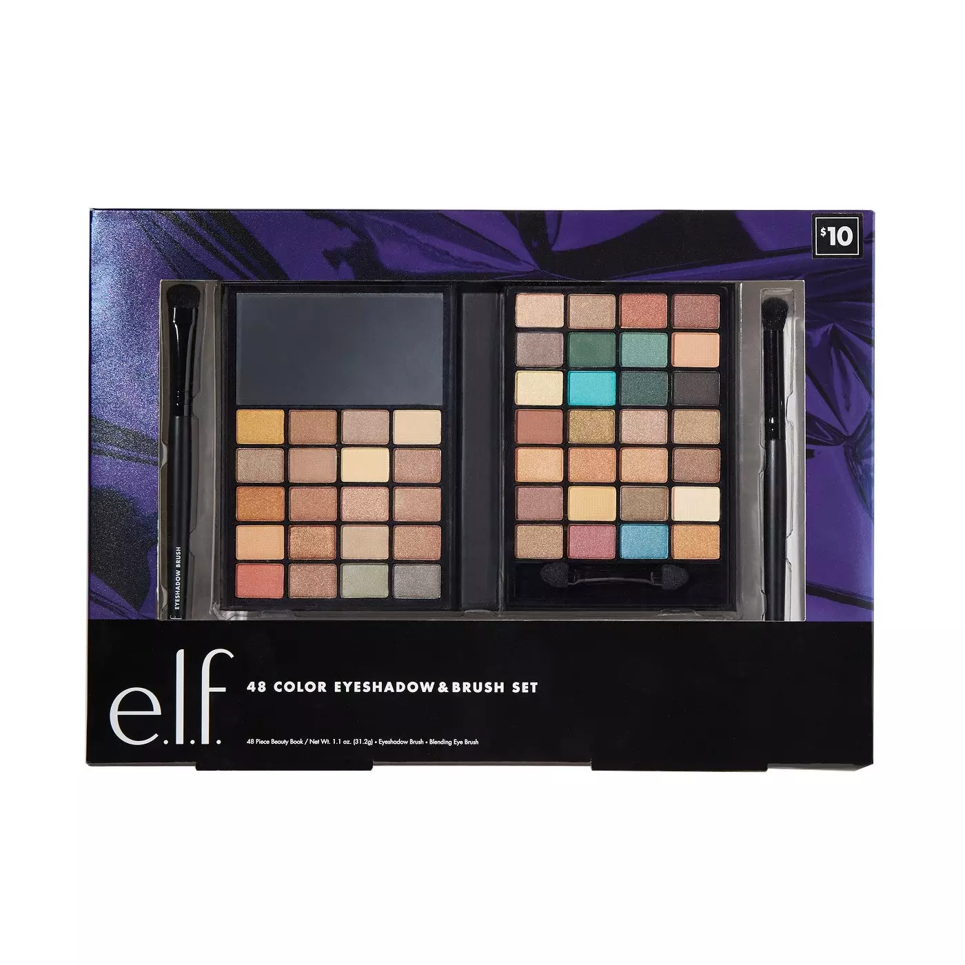 e.l.f. Holiday 48 Color Eyeshadow ແລະ Brush Set