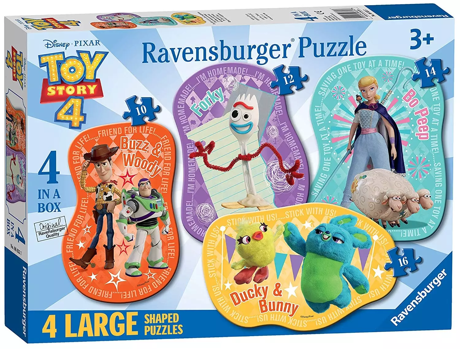 Disney Pixar 'Toy Story 4' 4 وڏي شڪل جا Jigsaw Puzzles