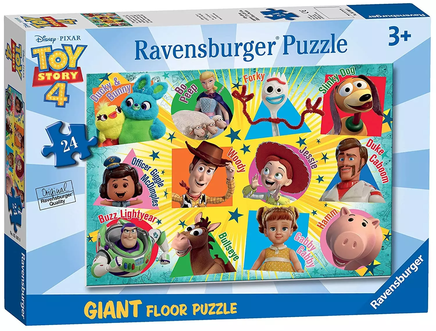 Puzzle da pavimento gigante Disney Pixar 'Toy Story 4' da 24 pezzi