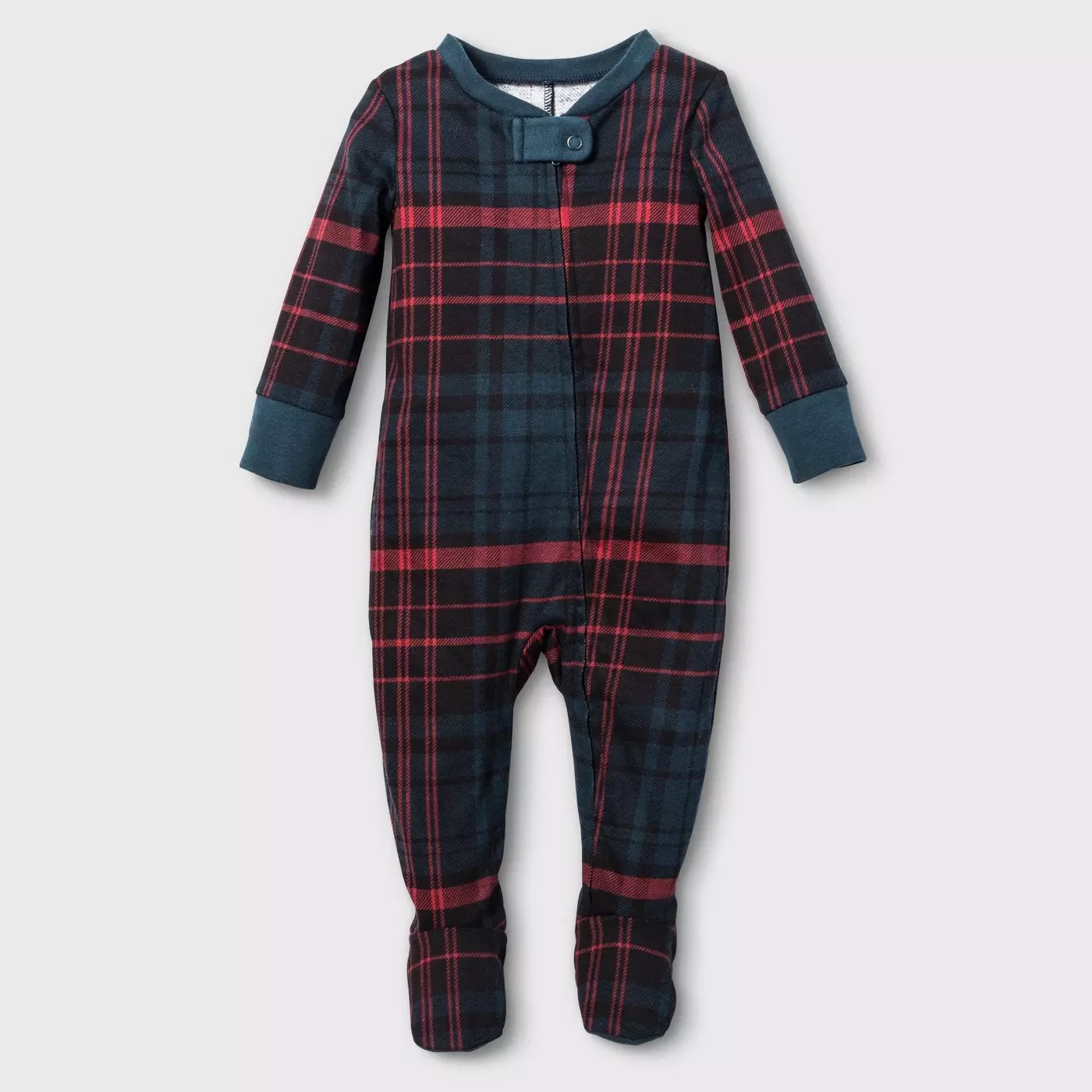 I-Plaid Holiday Footed Sleeper