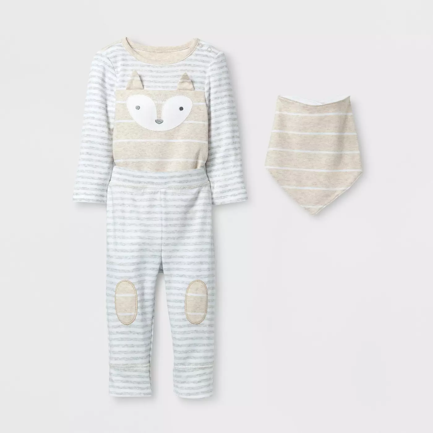 Fox Bodysuit, Pants and Bib Set