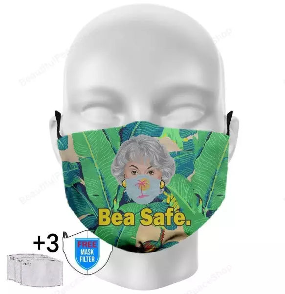 Masker Wajah Gadis Emas