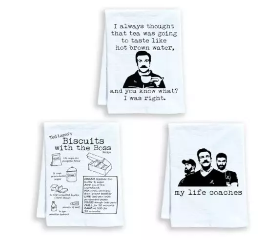 Ted Lasso Dish Towels යනු විශිෂ්ට Ted Lasso තෑග්ගකි