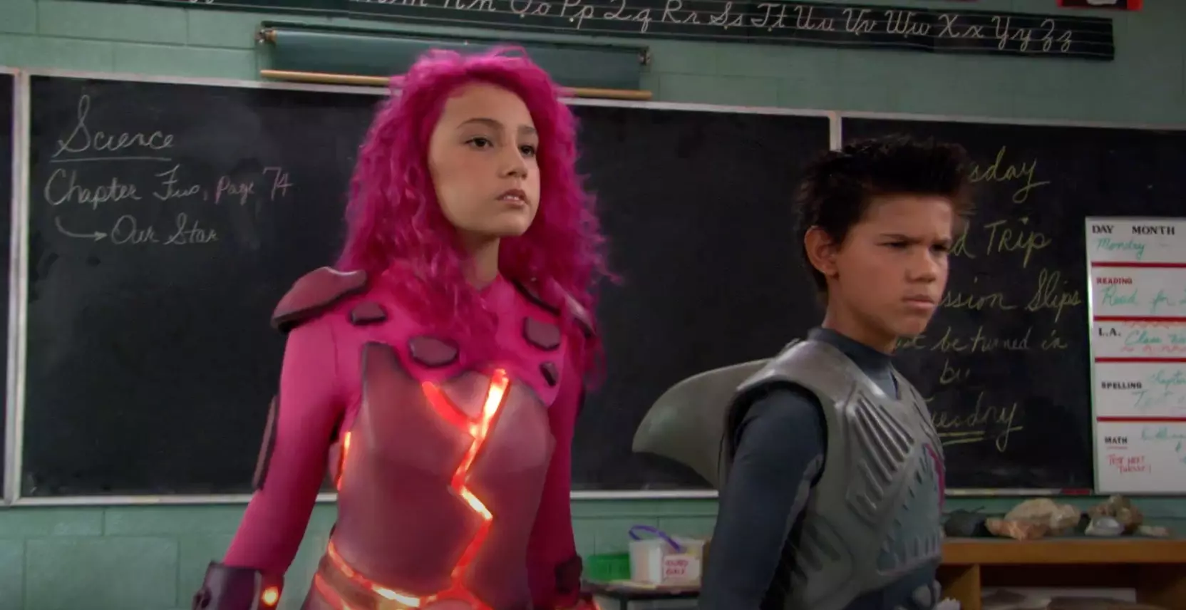 Taylor Lautner ayaa jilaya 'Adventures of Sharkboy iyo Lavagirl'.